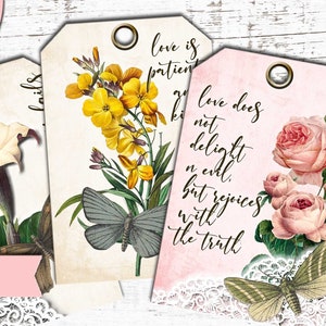 Prayer Journal Printable, Ephemera for Junk Journals, Tags, Faith ...