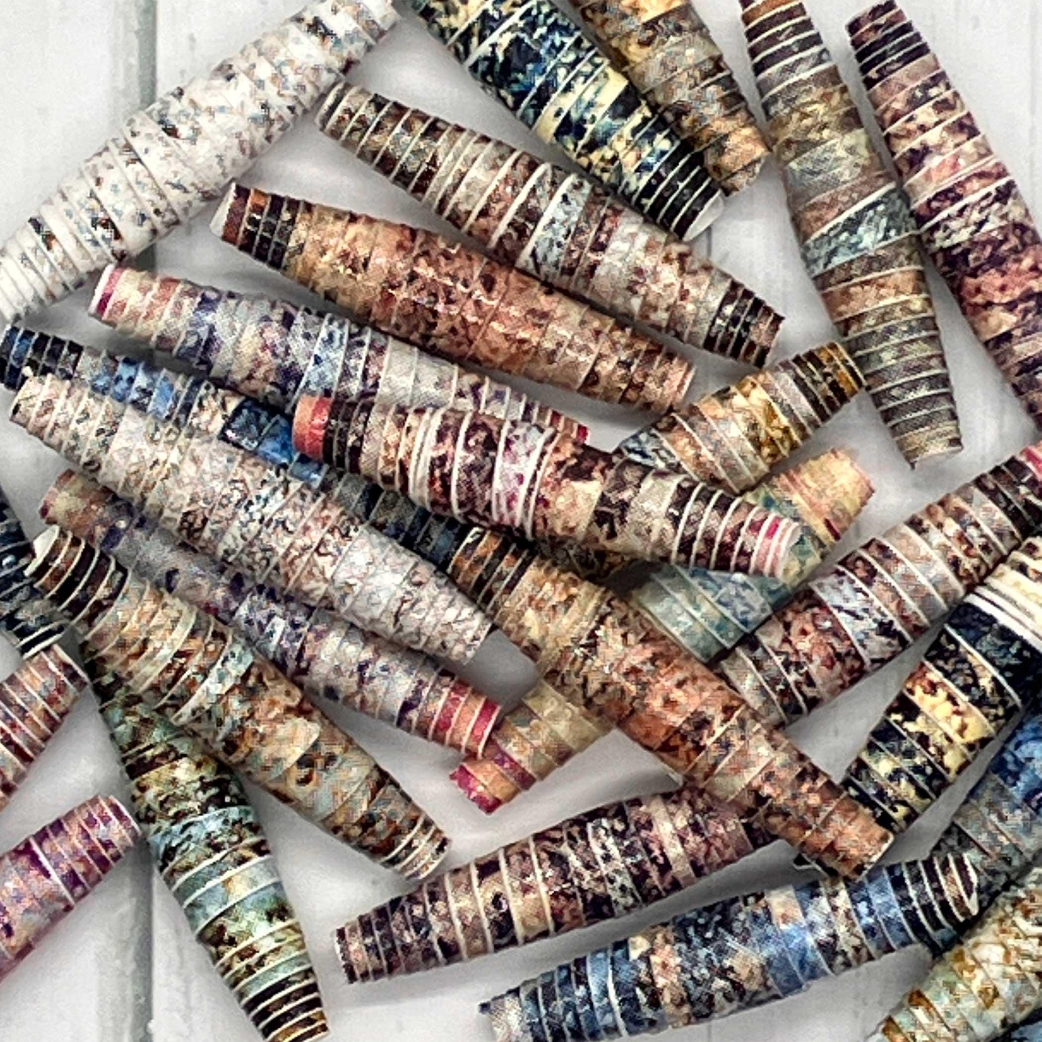 Metallic Paper Bead Strips: DIY Jewelry Making (PDF, PNG) - Etsy