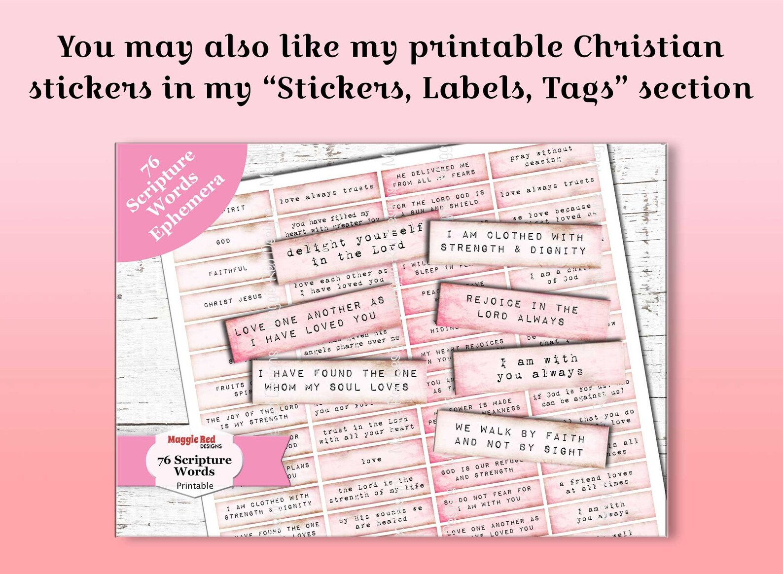 Printable Books of the Bible Christian Sticker Bible - Etsy