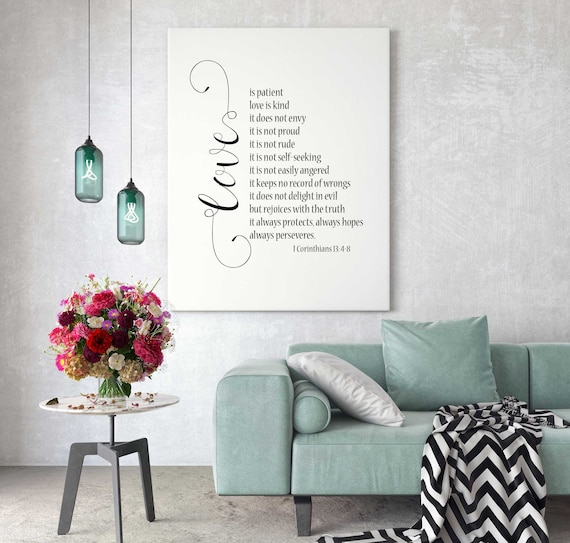 Large Bible Verse Wall Art Printable Scripture Etsy Black & - Etsy