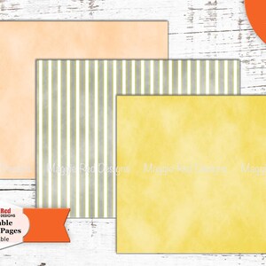 Digital Scrapbook Paper, Junk Journal Pages, Printable Decorative Paper ...