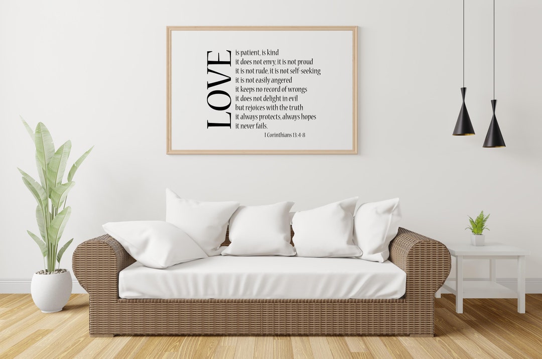 Bible Verse Prints, Rectangular Horizontal Wall Art, Sign, Scripture ...