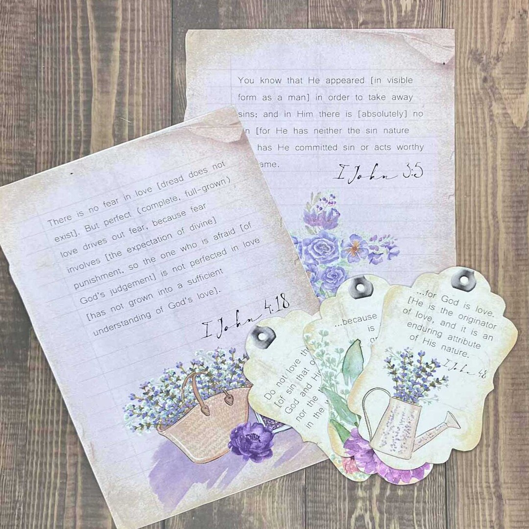 Junk Journal Printable, Bible Journaling Printable, Ephemera Digital ...