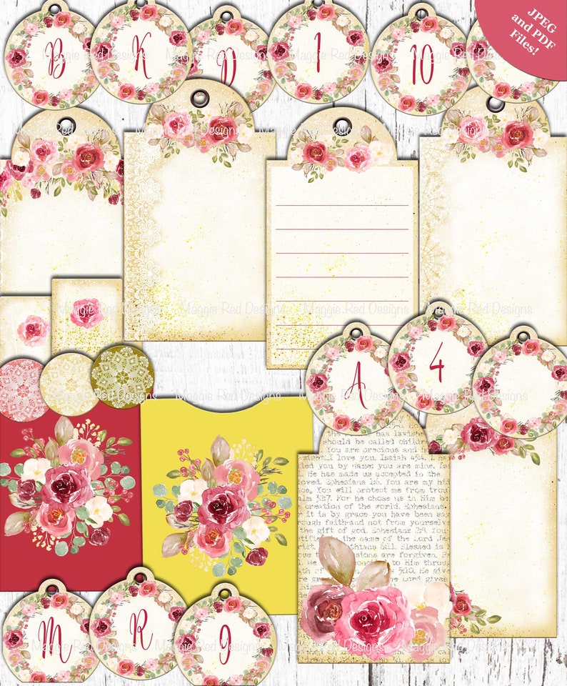 Printable Ephemera Junk Journal Kit Digital Vintage Paper - Etsy