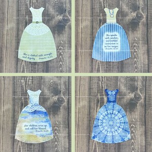 Printable Dresses, Proverbs 31, Bible Journaling Printable, Dress Tags ...