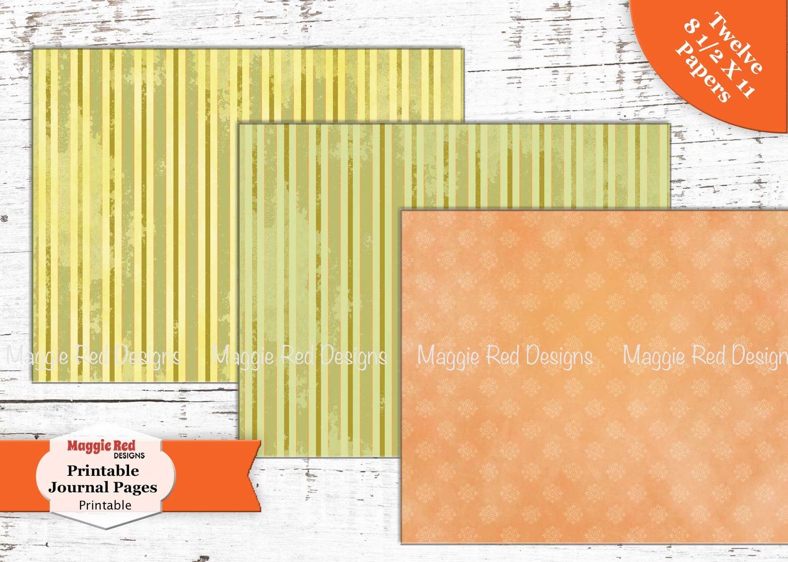 Digital Scrapbook Paper Junk Journal Pages Printable - Etsy