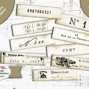 Numbers, Digital Collage Sheet, Sticker Sheets, Random, Journal ...