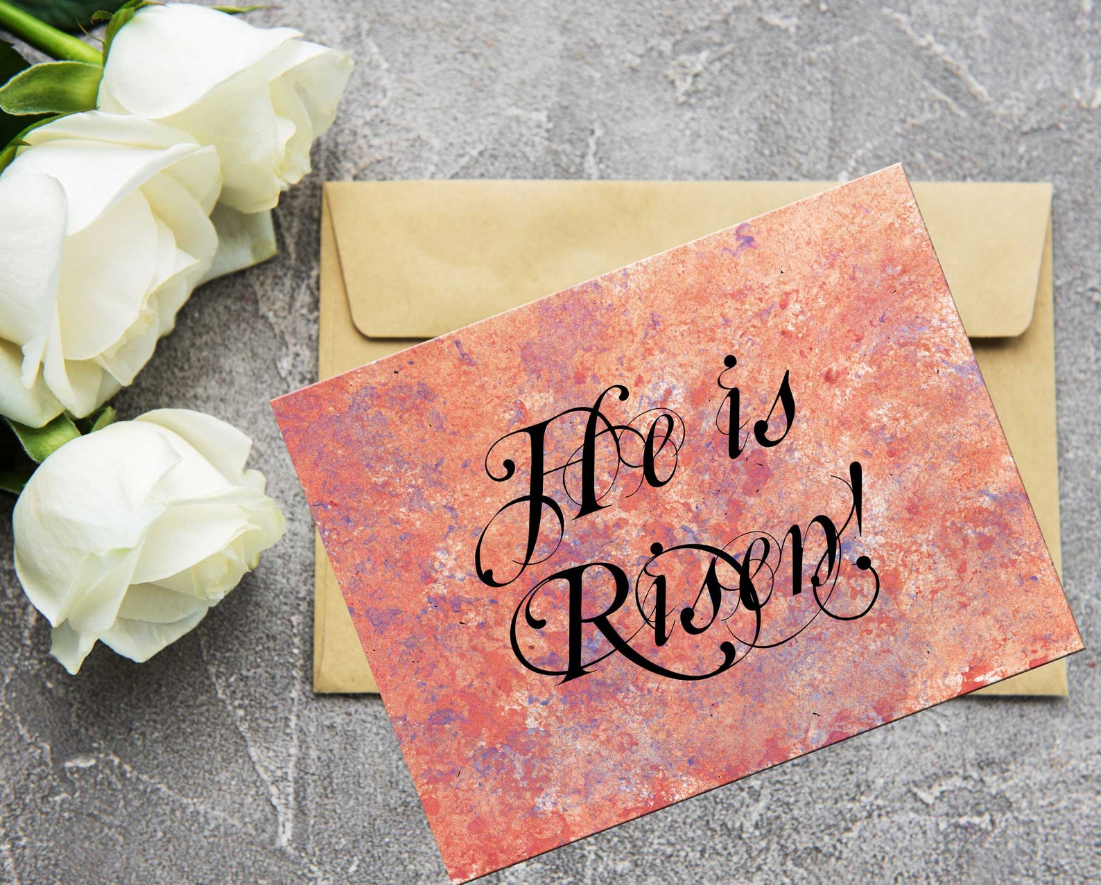 He is Risen Card Christian Printable Religious Greeting - Etsy