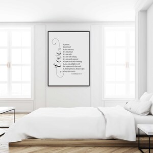 Large Bible Verse Wall Art, Printable Scripture, Etsy Black & White ...