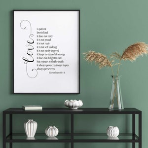 Large Bible Verse Wall Art, Printable Scripture, Etsy Black & White ...