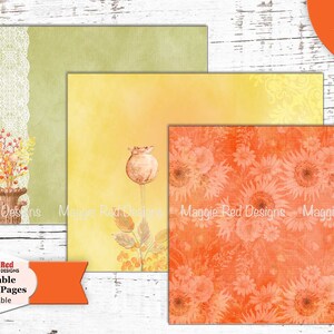 Digital Scrapbook Paper, Junk Journal Pages, Printable Decorative Paper ...