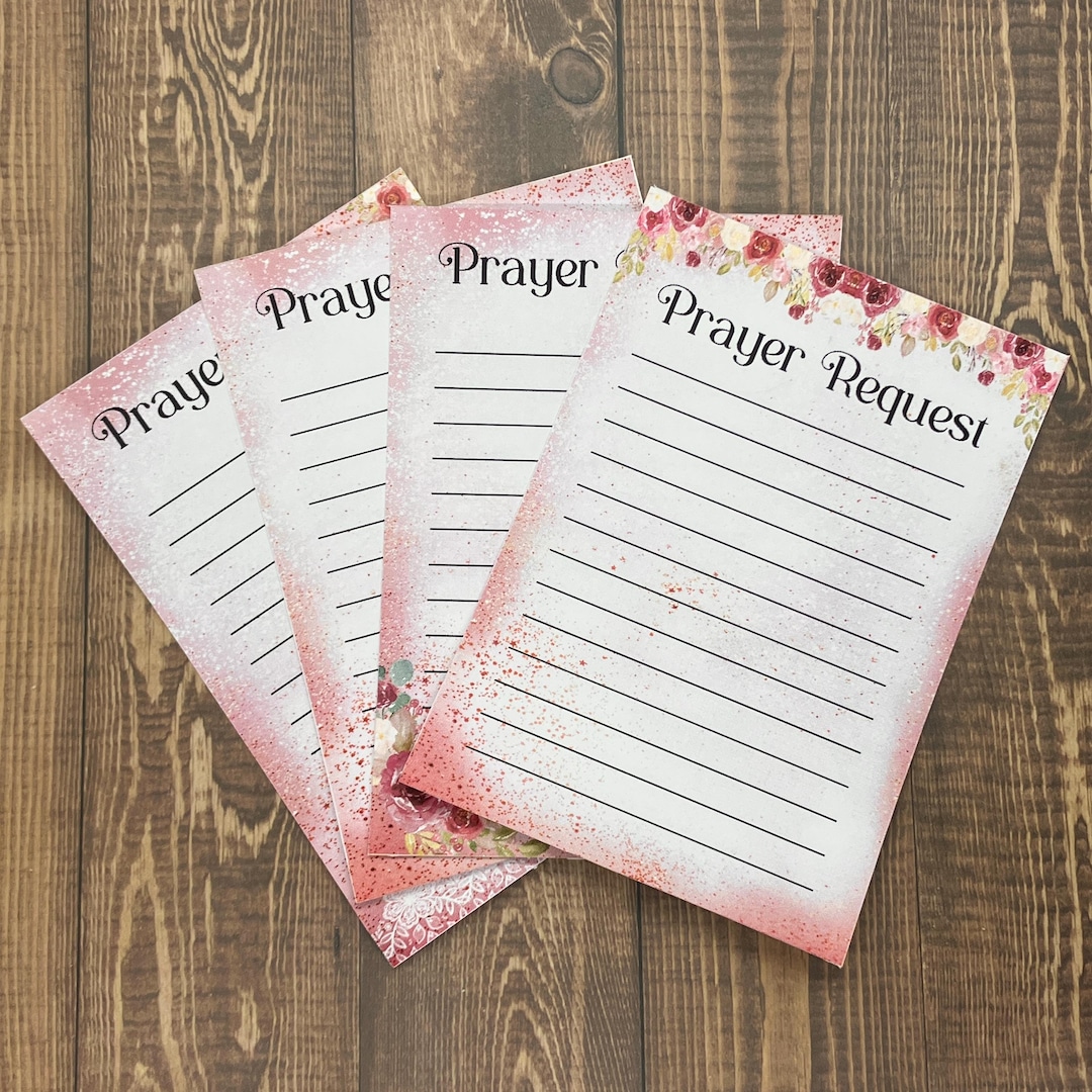 Prayer Request Cards, Printable Prayer Cards PDF, Prayer Request Forms ...