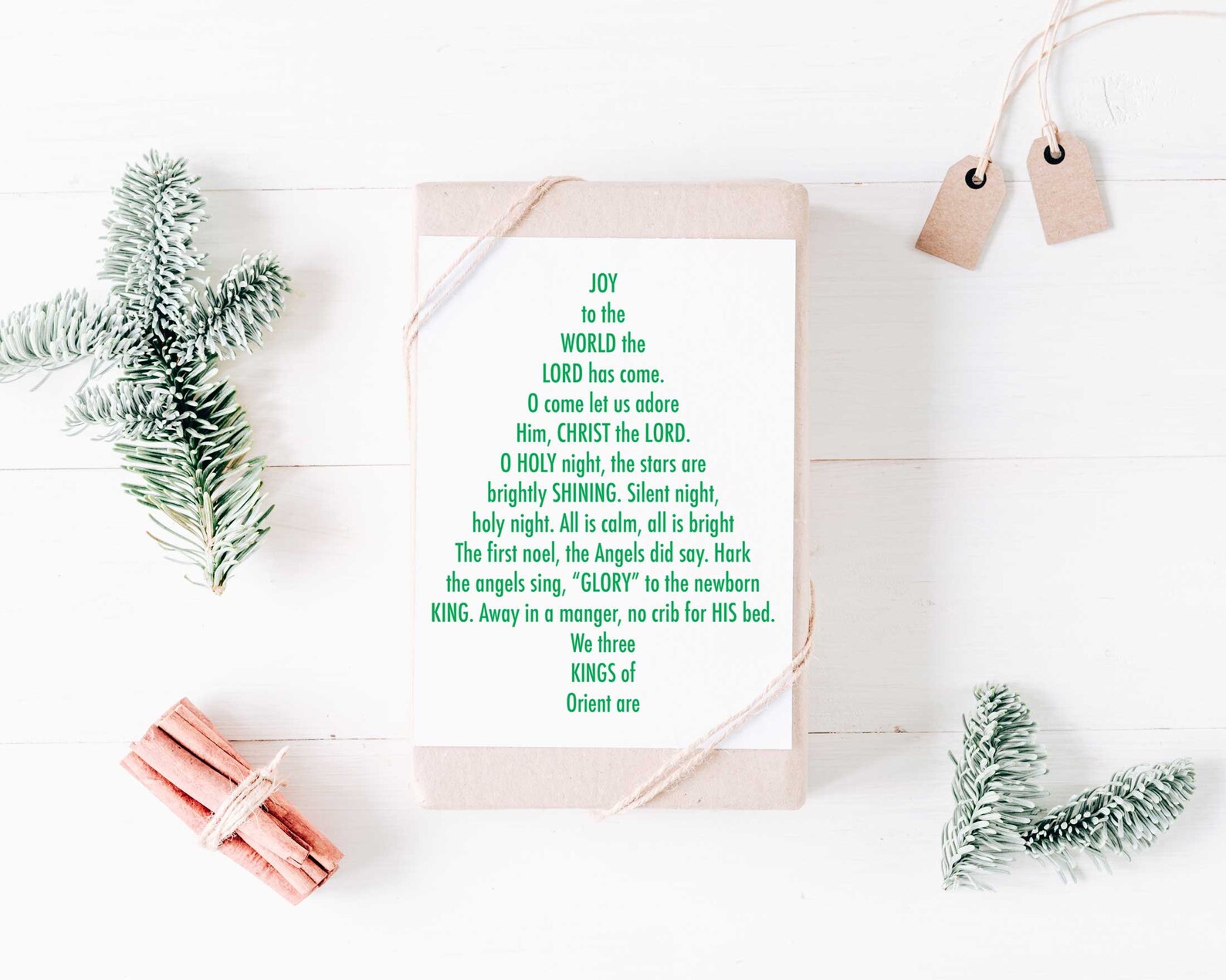 Christmas Tree Clipart Printable PNG Carol Music - Etsy
