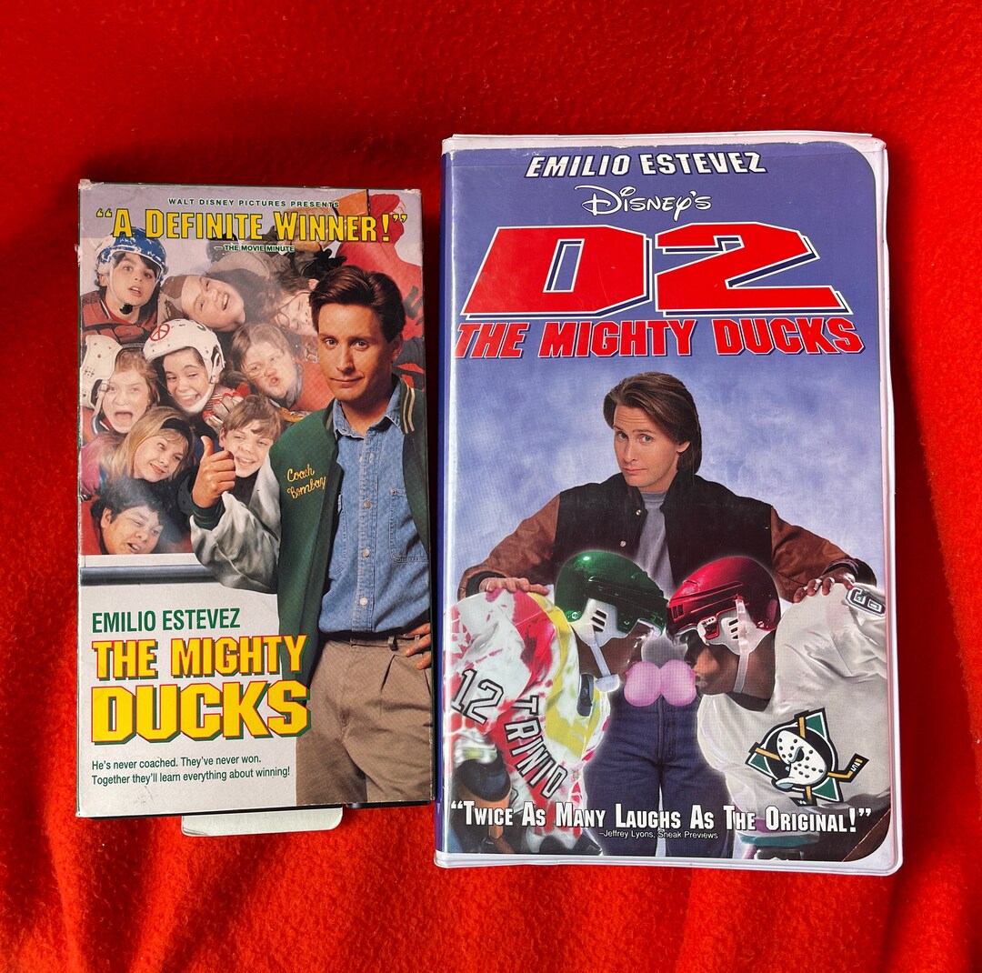 The Mighty Ducks (1992) and the Mighty Ducks: D2 (1994) - Vintage VHS ...