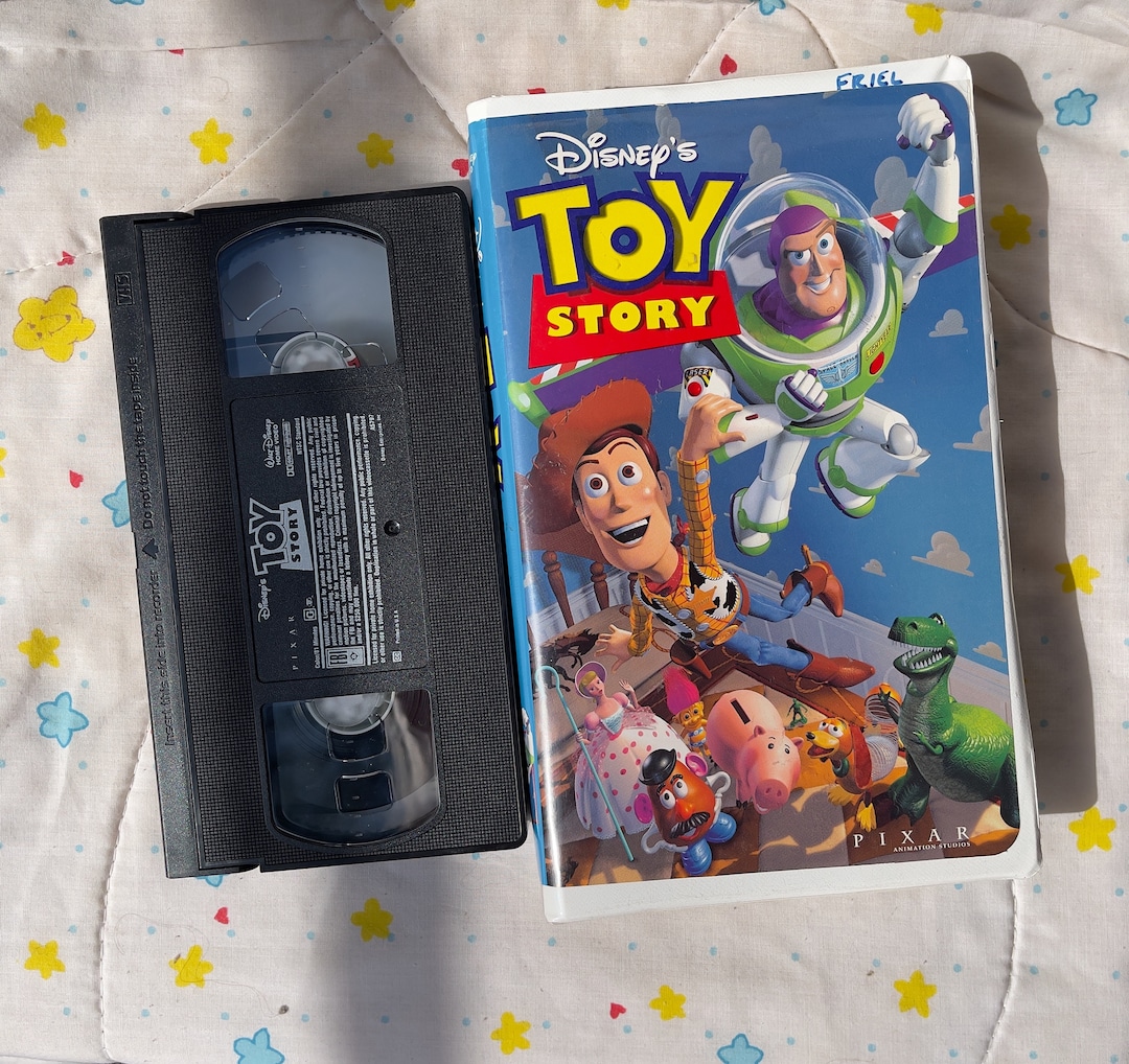 Toy Story 1995 Movie Vintage VHS Tape Disney Pixar Clam Shell Edition ...