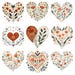 Valentine's Day Floral Hearts 28 Clipart Designs Transparent PNG ...