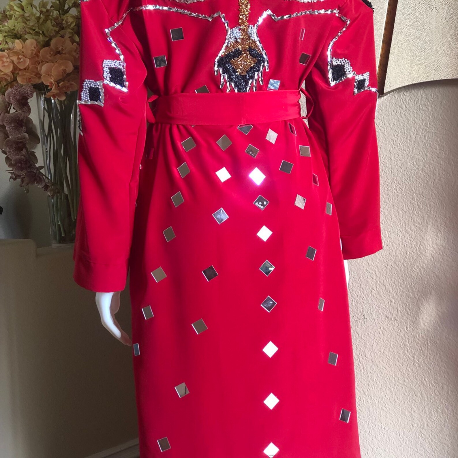 Rave Eagle Robe Swarovski Crystal and Beaded Embellishment Costume Show ...