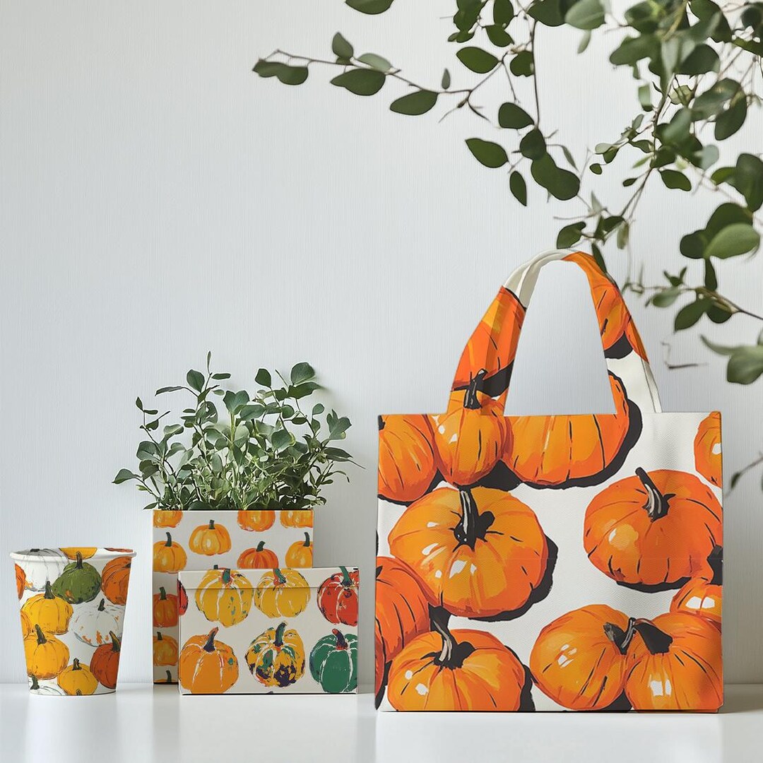 Seamless Digital Paper_pumpkin Pattern - Etsy