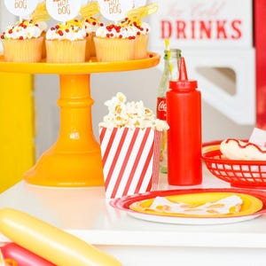 Hot Dog Birthday Party Plan, Invitations & Decorations (instant ...