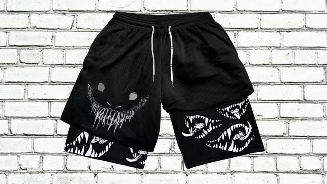 Berserk Anime 2-in-1 Gothic Gym Workout Shorts - Etsy