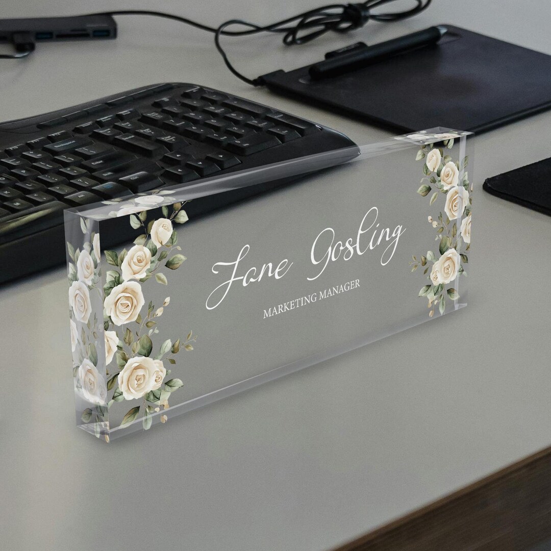 Custom Desk Name Plate, Personalized Desk Name Plate, Office Desk Name ...