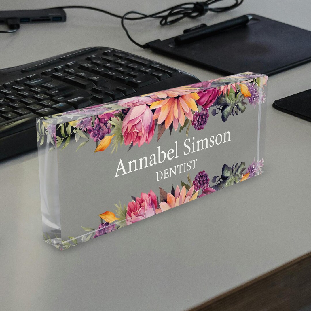 Artblox Office Desk Name Plate Personalized | Custom Name Plates for ...