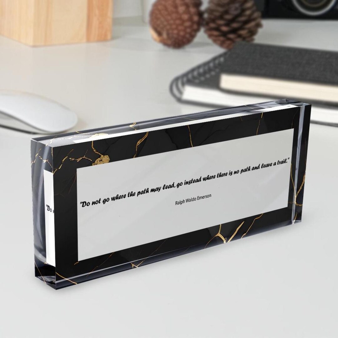 Custom Acrylic Quote Sign – Personalized Motivational Gift – Clear ...