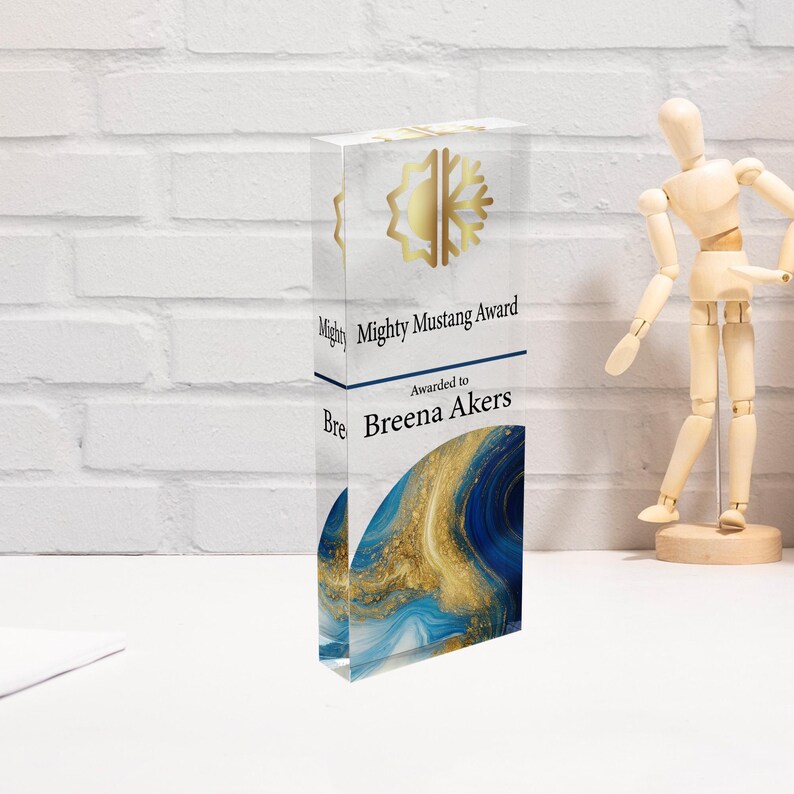 Custom Award Plaque Corporate Trophy Award - Company Anniversary ...