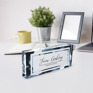 Custom Desk Plaque | Personalized Office Nameplate | Employee ...