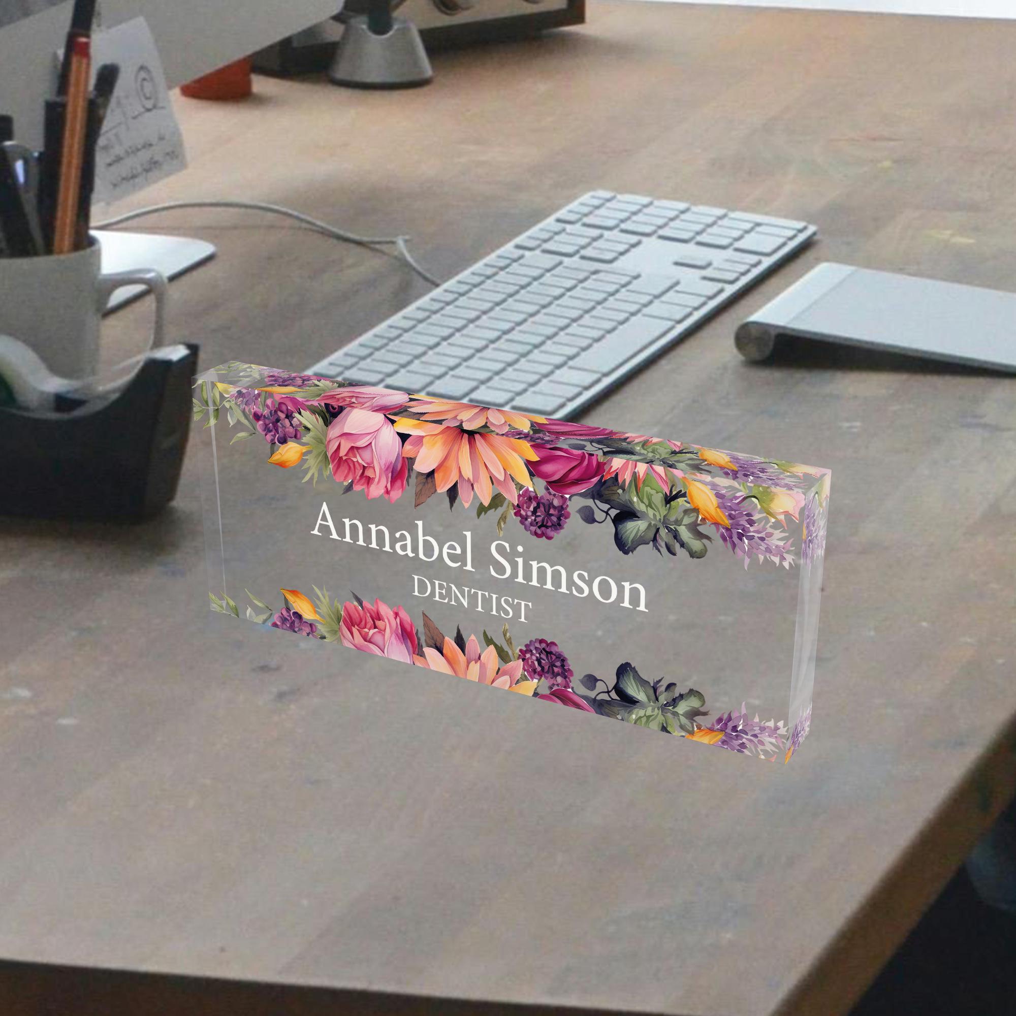 Artblox Office Desk Name Plate Personalized | Custom Name Plates for ...
