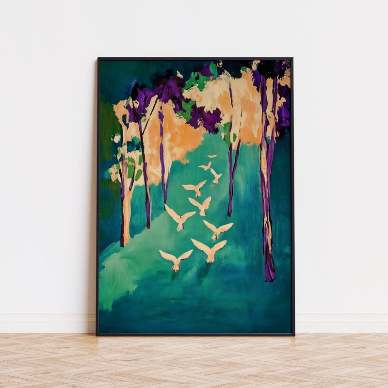 Abstract Bird Art - Etsy
