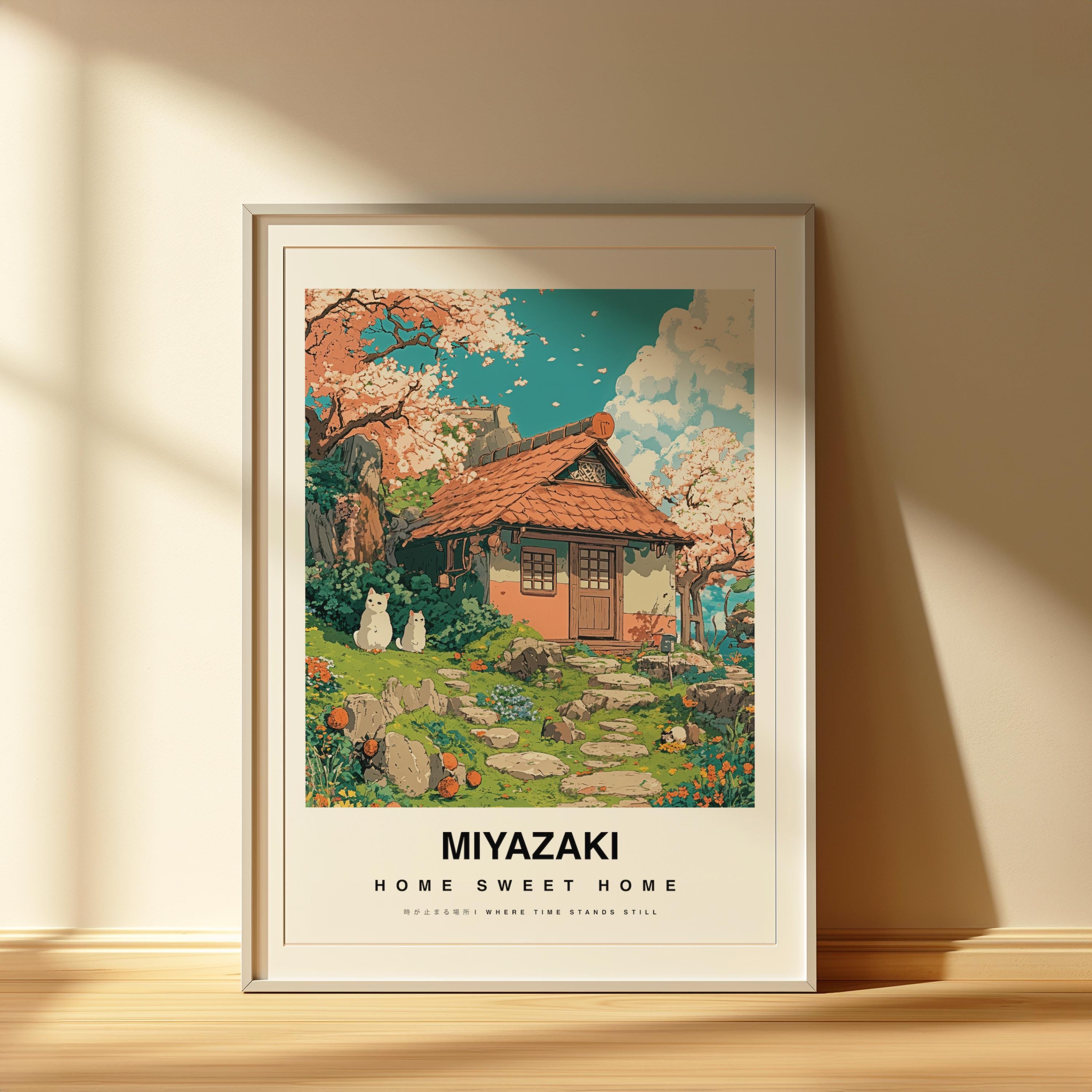 Studio Ghibli Inspired Print, House Decoration Japanese, Hayao Miyazaki ...