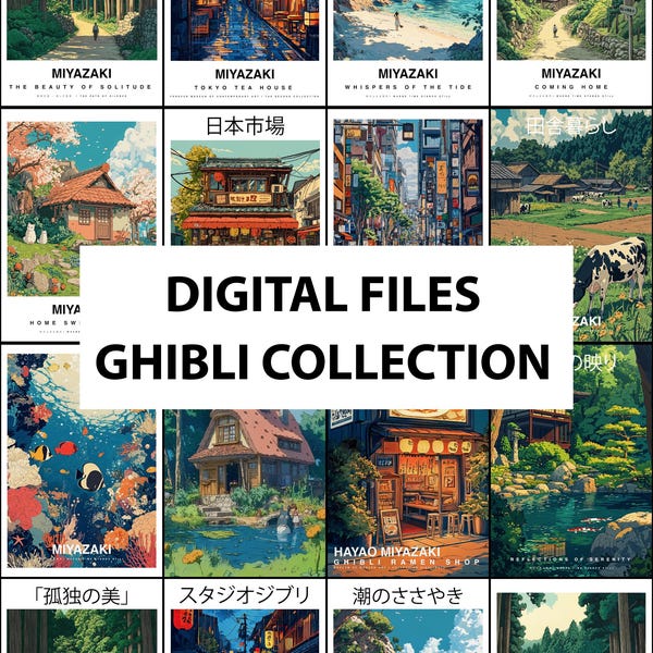 Ghibli Art A1 - Etsy UK