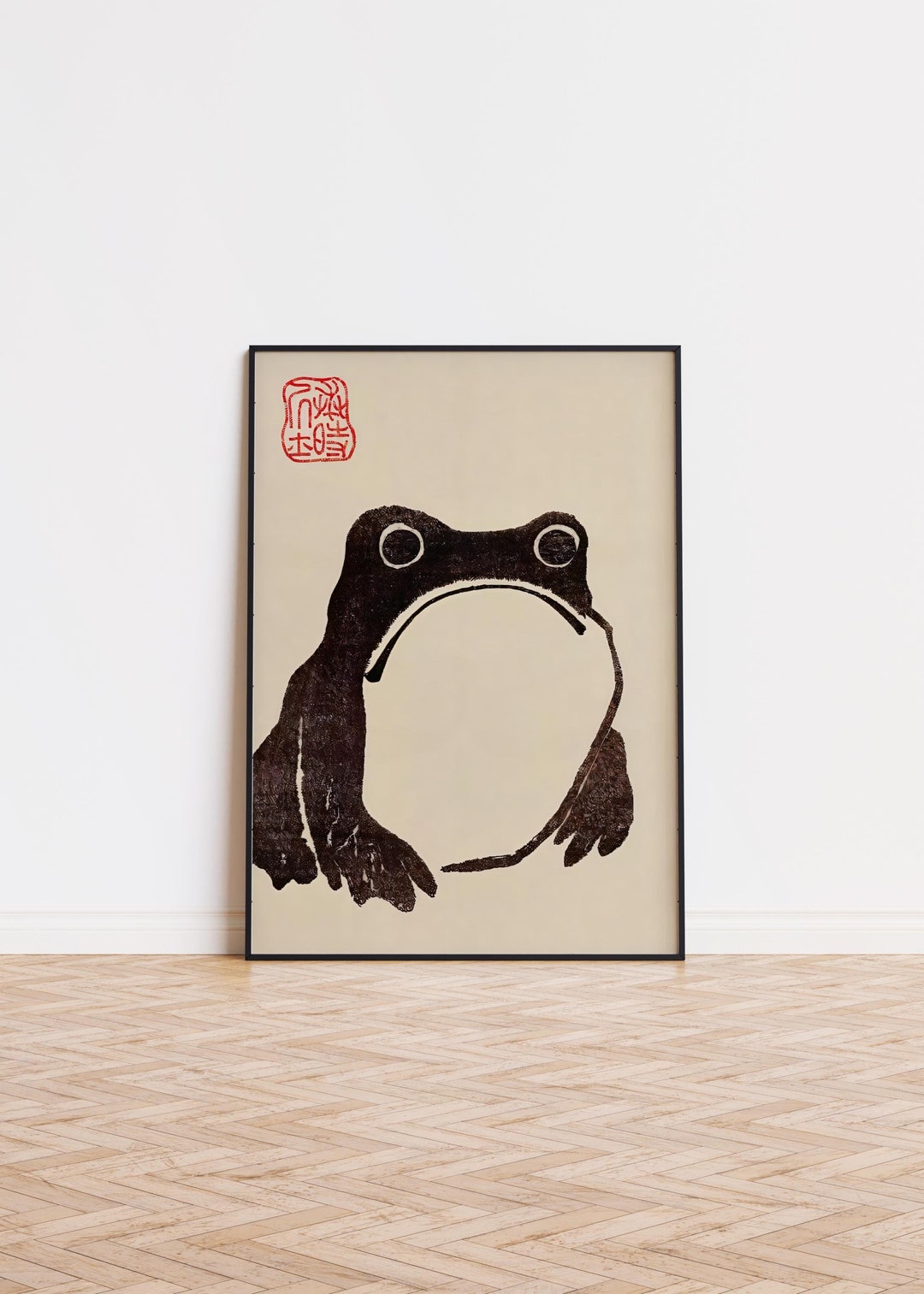 Matsumoto Hoji Frog, Vintage Artful Japanese Art, Ukiyo-e Wall Art ...