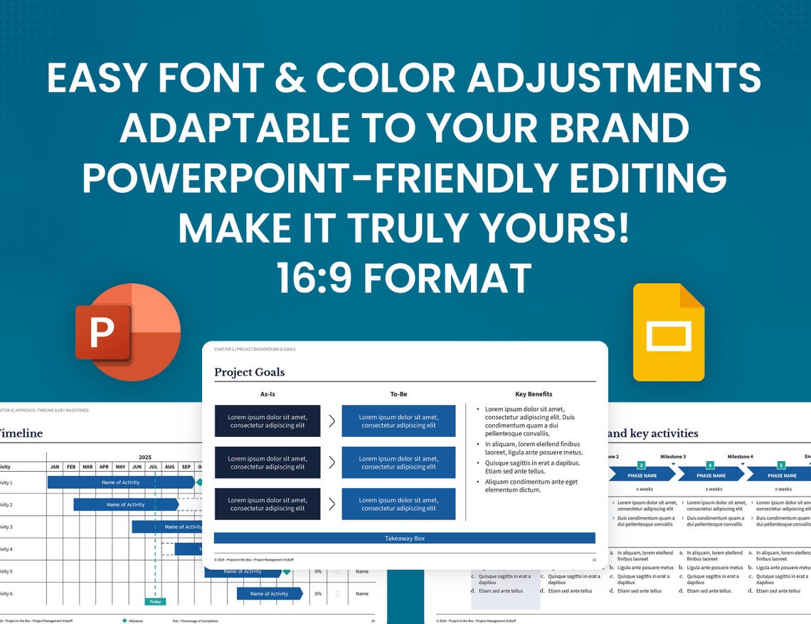 Project Management Kick-off Template | Professional Powerpoint ...