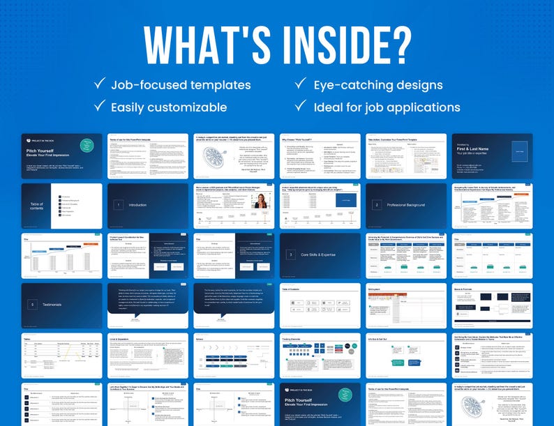 Pitch Yourself - Next-level CV Powerpoint Template for Professional ...