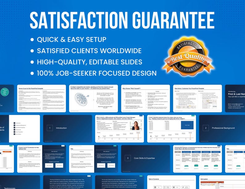 Pitch Yourself - Next-level CV Powerpoint Template for Professional ...