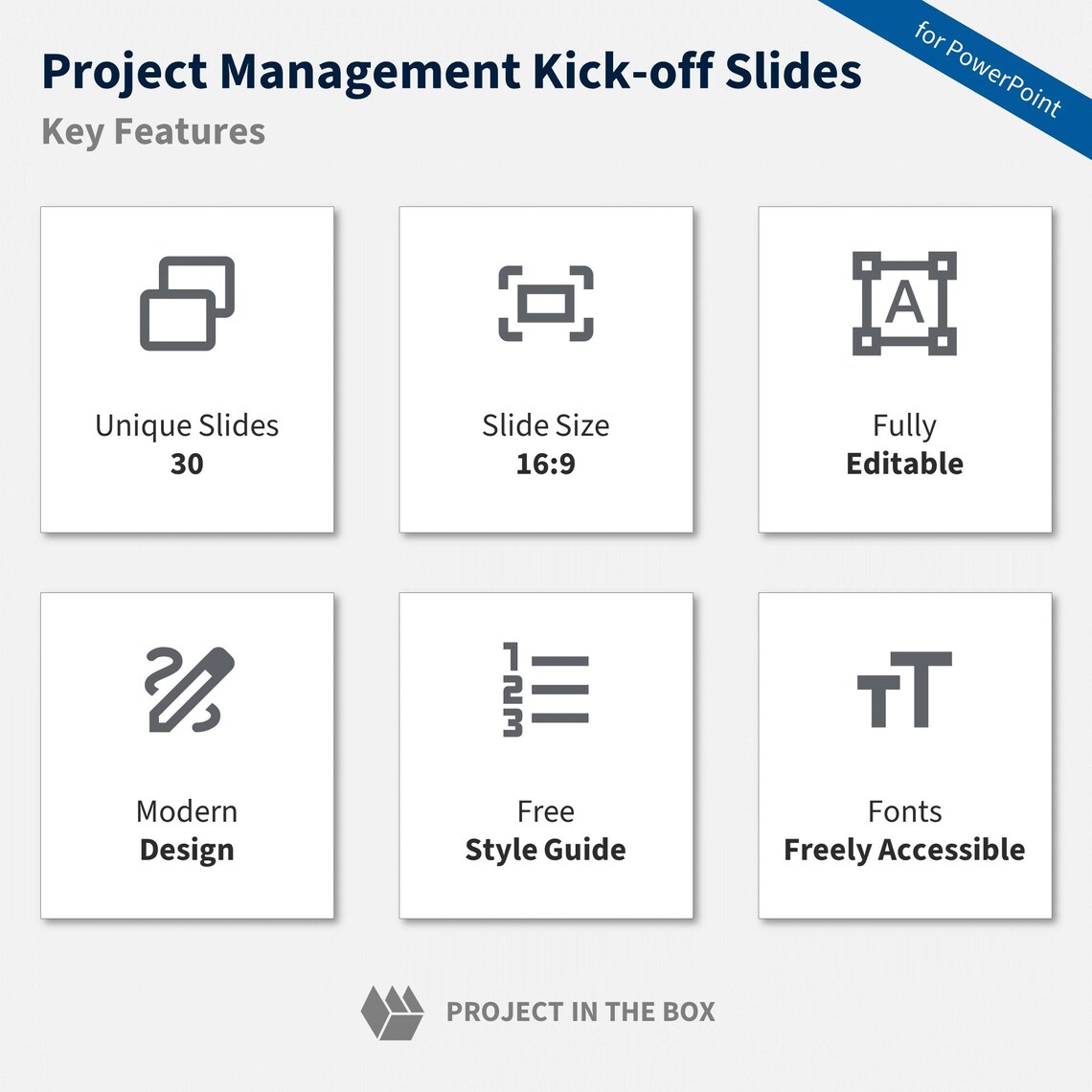 Project Management Kickoff Template Powerpoint Presentation - Etsy