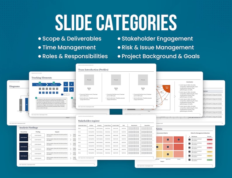 Project Management Kick-off Template | Professional Powerpoint ...