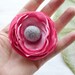 Handmade Satin Flower Brooch, Fabric Flower, Floral Accessory, Flower ...