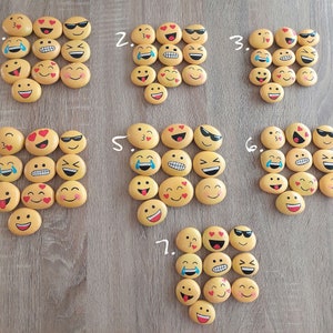 Painted Kindness Rocks, Emoji Rocks, Smiley Face Stones, Garden Decor ...