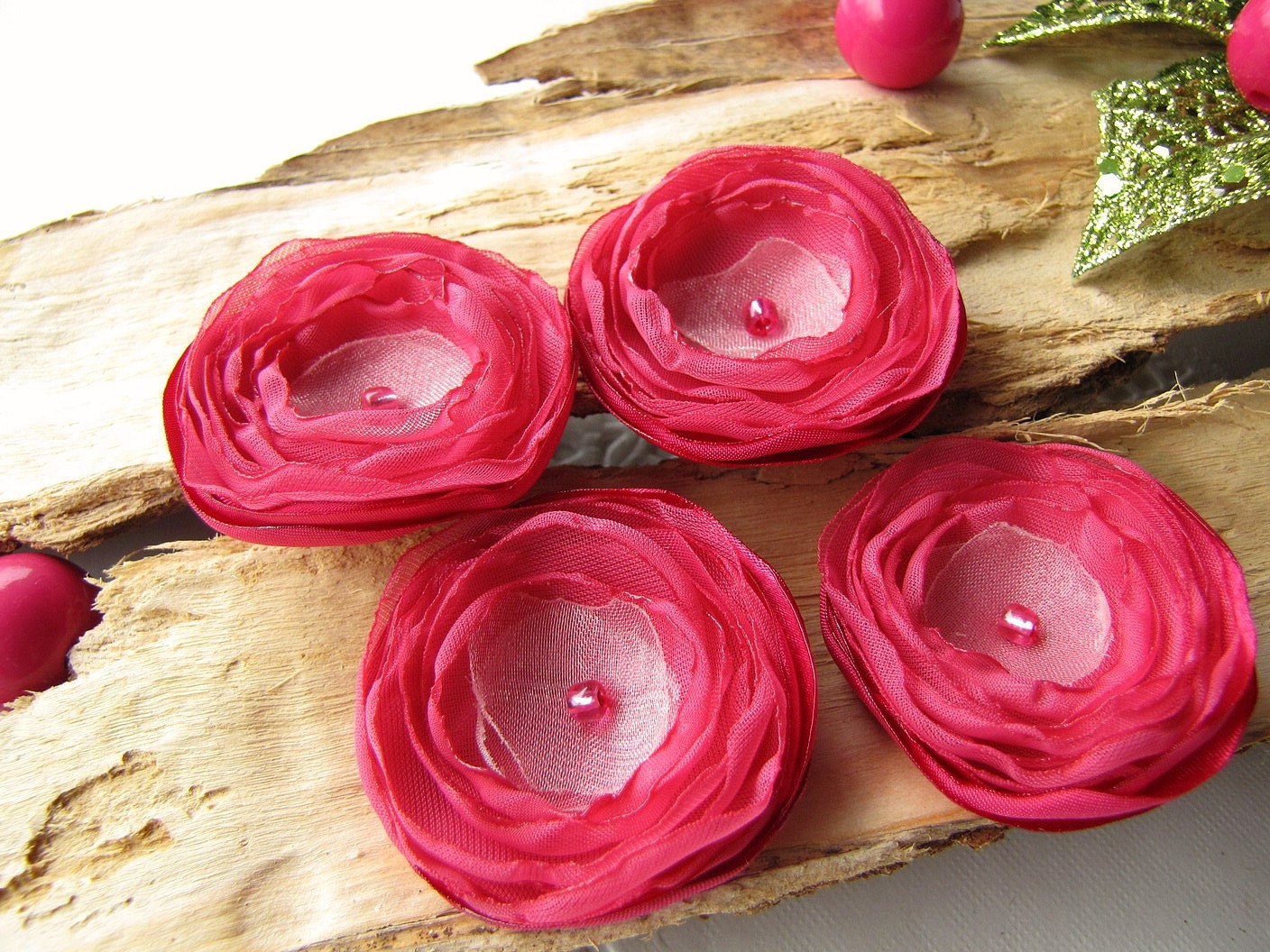 Tiny and Thick Fabric Embellishments Sheer Voile Satin Sew - Etsy