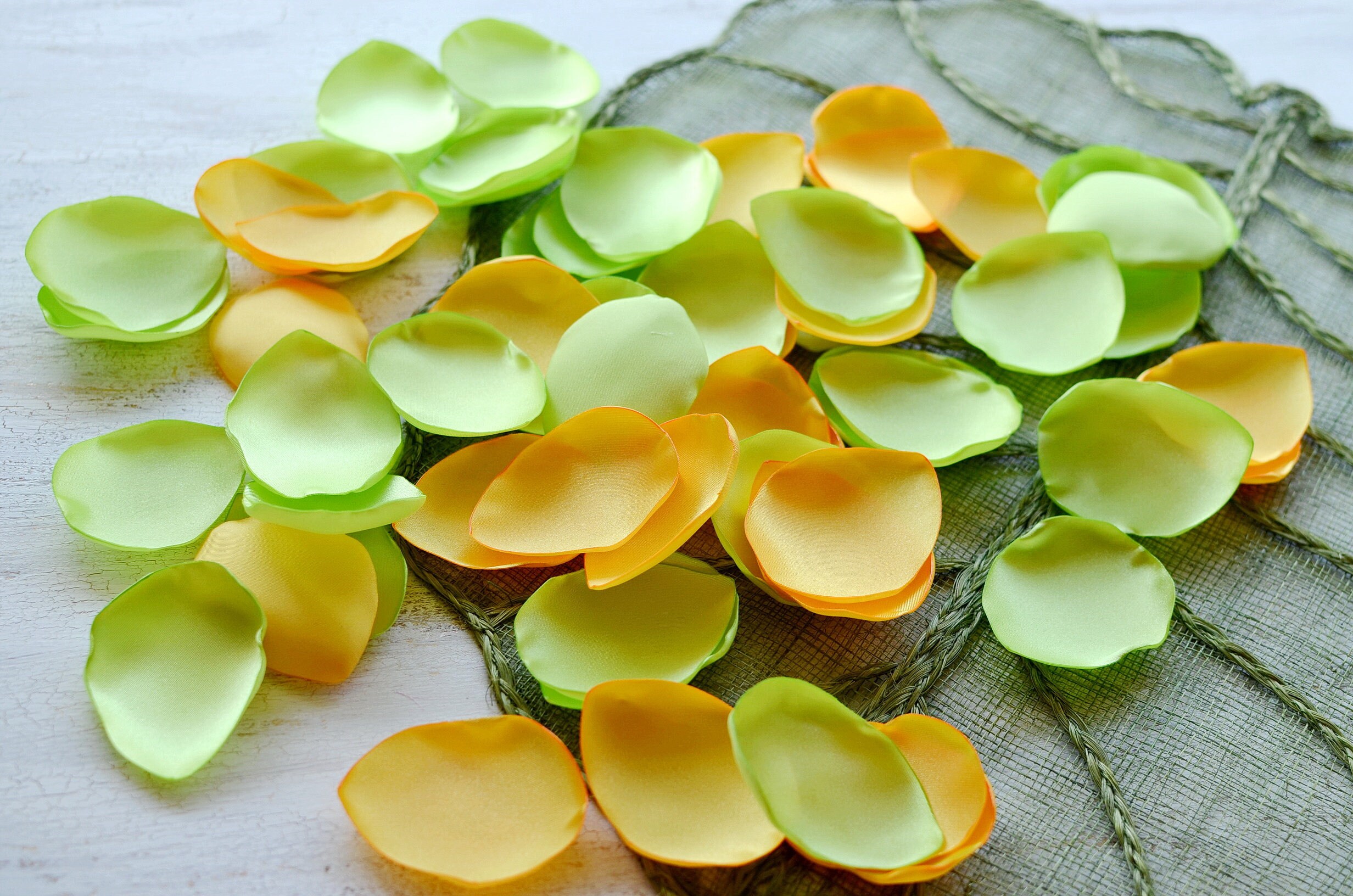 Handmade Satin Leaf Appliques, Fabric Teardrop Fabric Petals, Sewing ...