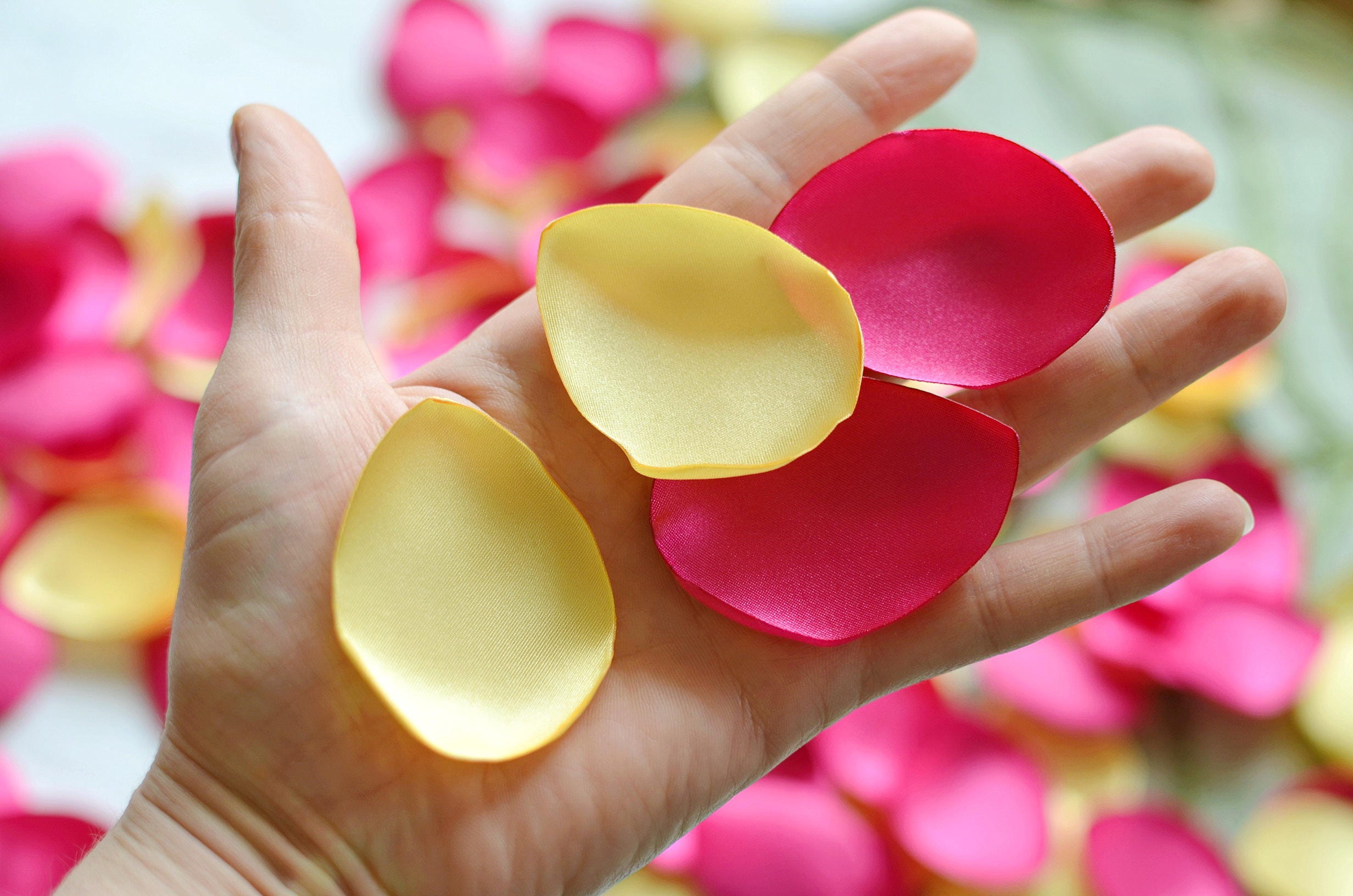 Satin Leaf Appliques, Rose Petals, Fabric Embellishment, Fabric Petals ...