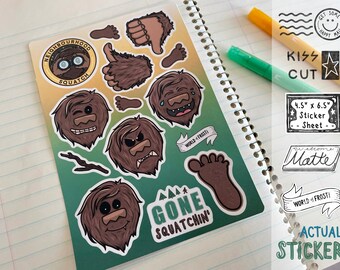 Squatch Sticker - Etsy