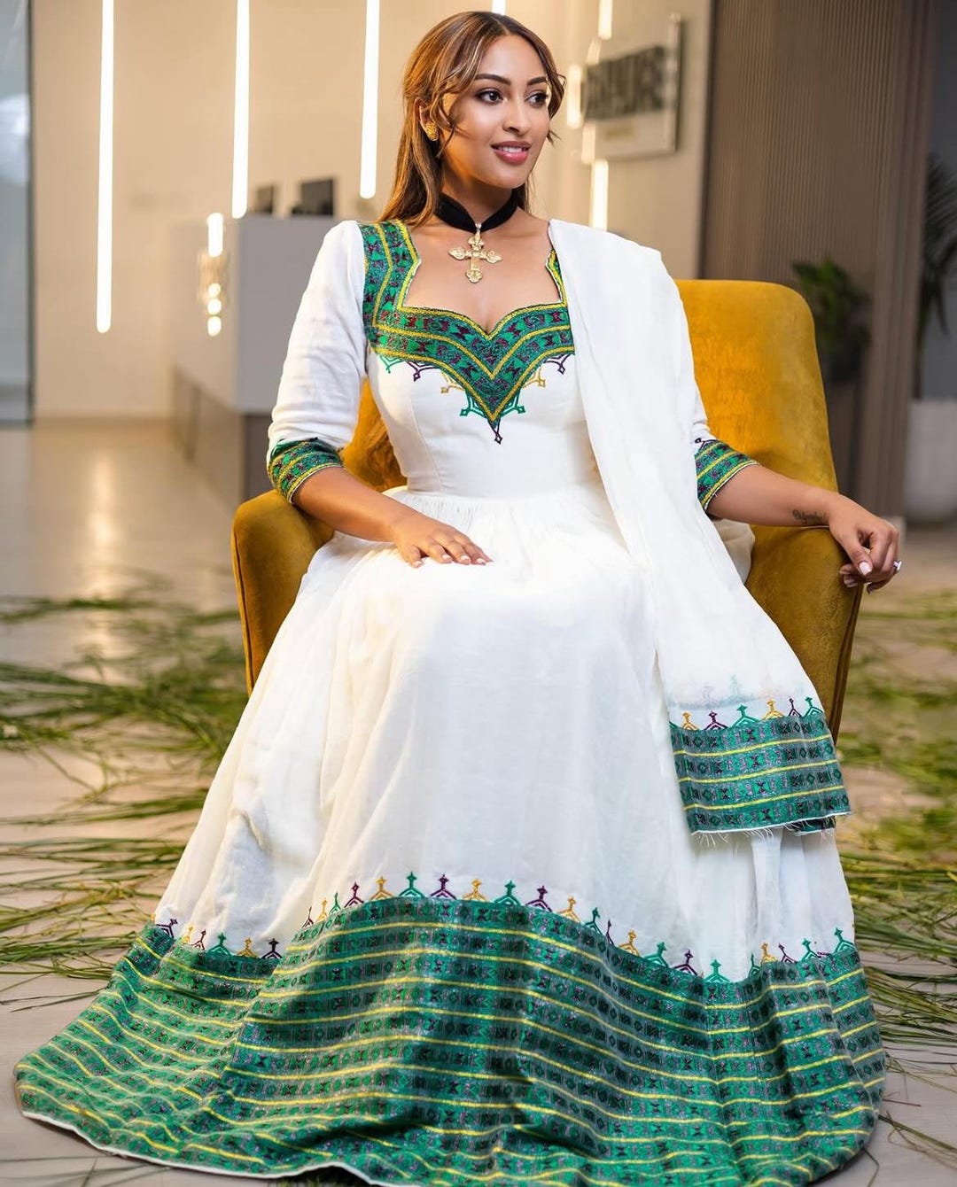 Traditional Ethiopian Habesha Dress for Women – Cultural Zuria ...