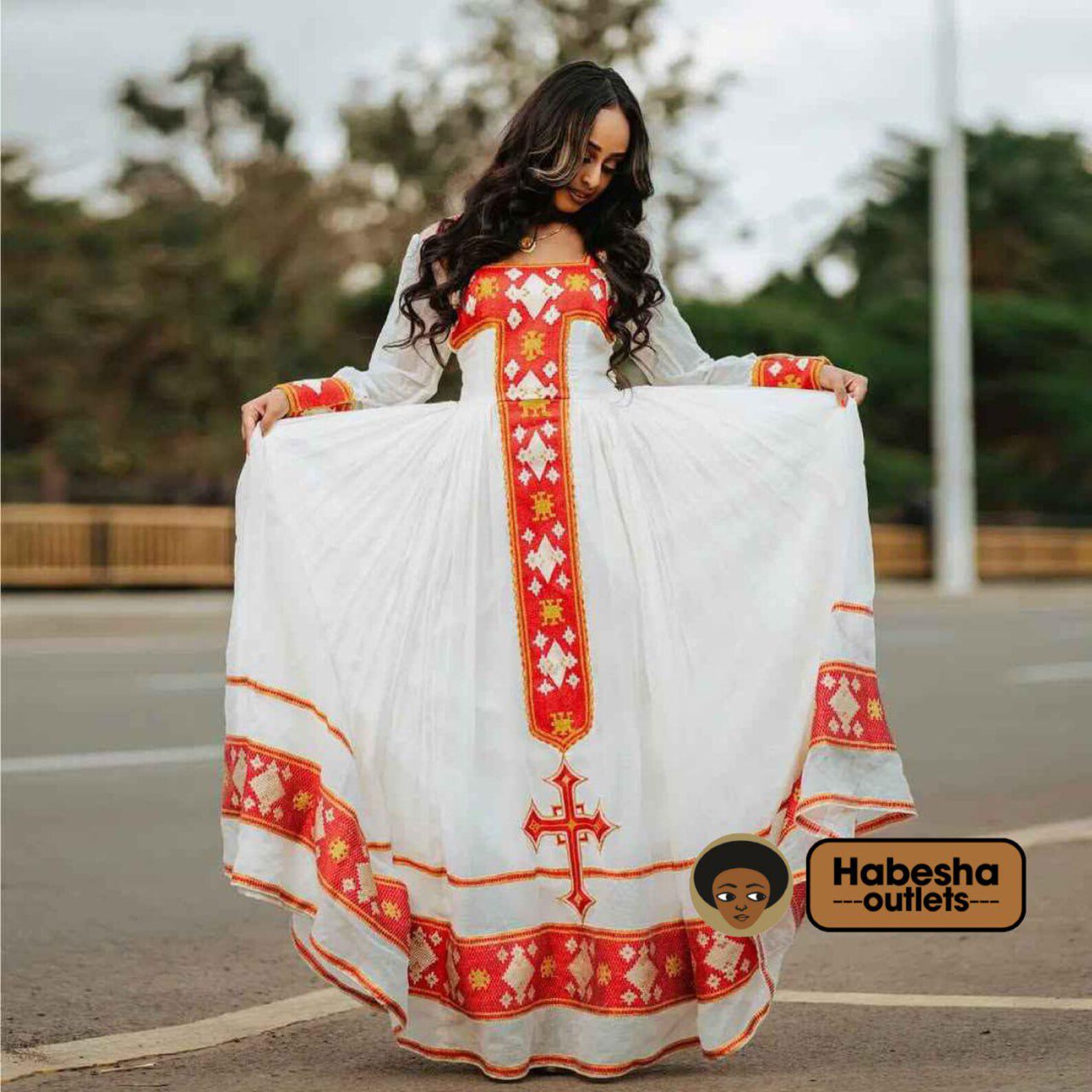 Elegant Ethiopian Habesha Dress | Traditional Kemis Zuria | Authentic ...