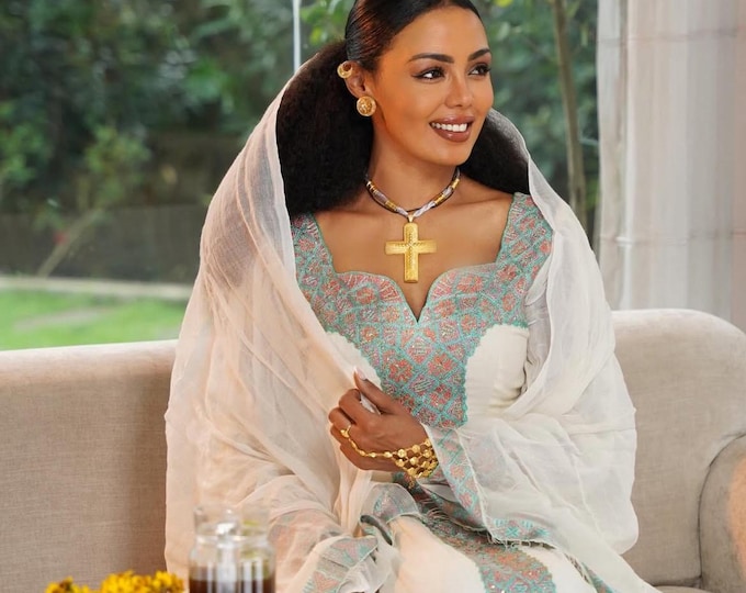 Traditional Habesha Dress /ethiopian and Eritrean Habesha Dress - Etsy ...