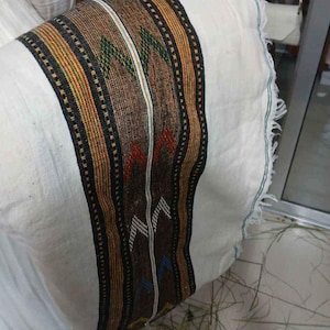 Handwoven Ethiopian Gabi Blanket | Pure Cotton Comfort | Traditional ...