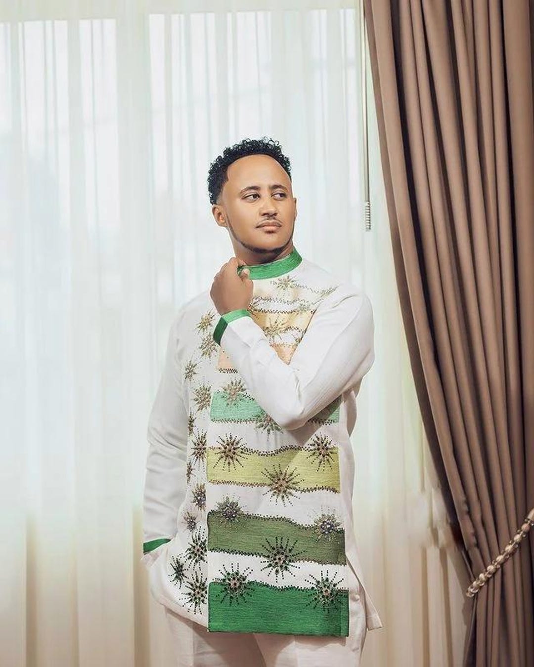 Modern Habesha Shirt for Men | Habesha Libs | Ethiopian Clothing ...
